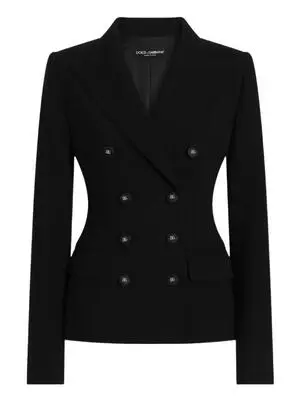 Dolce & Gabbana Long-sleeved Suit Jacket - Black
