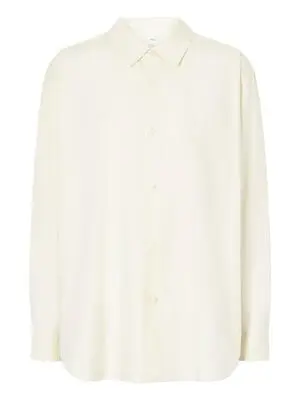 SSSTEIN Oversized Cotton Shirt - White