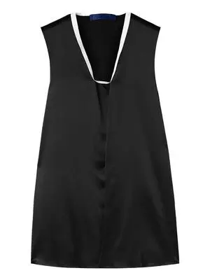 SHARON WAUCHOB Sharon Wauchob Grosgrain-Trimmed Silk Top