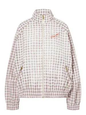 WILLY CHAVARRIA Checked Track Jacket With Embroidered Logo - No