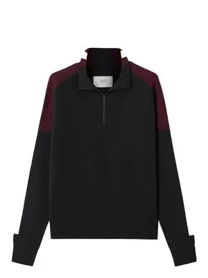 Aztech Mountain Caroline Color-block Wool-blend Sweater - Black