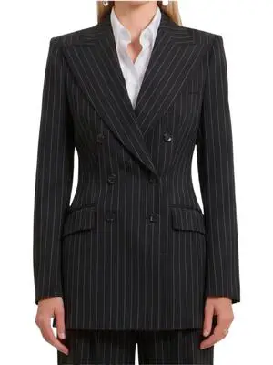 DOLCE & GABBANA Dolce & Gabbana Double-Breasted Striped Blazer