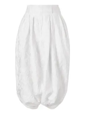 COMME DES GARÇONS Comme Des Garcons Pleated Jacquard-Knit Wide-Leg Pants