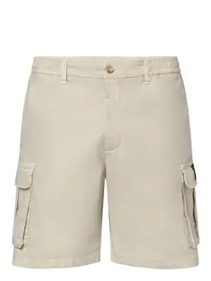 ECOALF Belt Loop Cargo Shorts - Beige