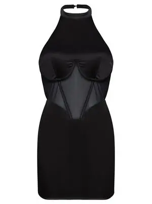 THE GT ATELIER Halterneck Dress - Black