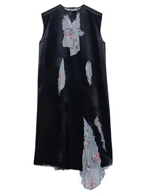 Prada Devoré Satin Dress - Black