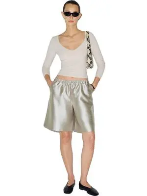 REFORMATION Sheri Knit Top - Grey