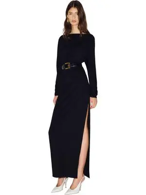 REFORMATION Norla Knit Maxi Dress - Black