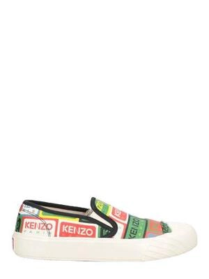 Kenzo Slip-on Canvas Sneakers - Green