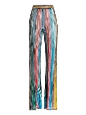 Missoni Pants Size Viscose, Metallic Fiber - Blue
