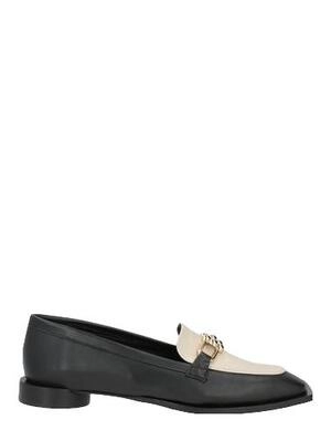 ALOHAS ALOHAS Two-Tone Embellished Leather Loafers