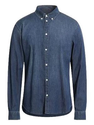 DONDUP Denim Shirt Size Cotton, Elastane - Blue