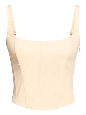 Patrizia Pepe Stretch Twill Corset Top - Orange