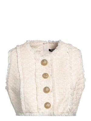 Balmain Top Ivory Size Cotton, Viscose, Acrylic, Polyester, Metallic Polyester - White