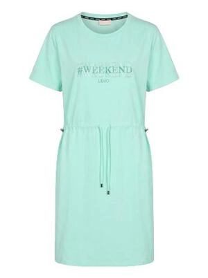 Liu Jo Mini Dress Size Cotton, Elastane - Green