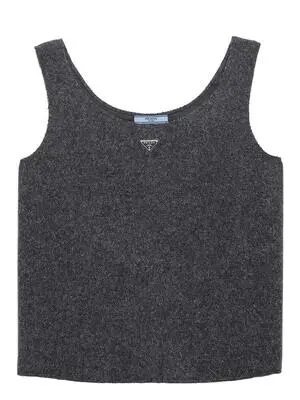 Prada Shetland Wool Top - Grey
