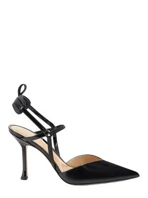 Fendi Patent Leather Slingback High Heel - Black