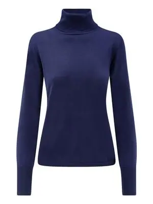 Aspesi Virgin Wool Turtleneck Sweater - Blue