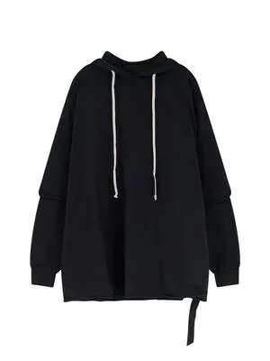 Rick Owens Tommy Hustle Cotton Sweatshirt - Black