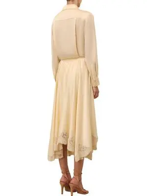 Zimmermann Valiant Lace Skirt - Cream