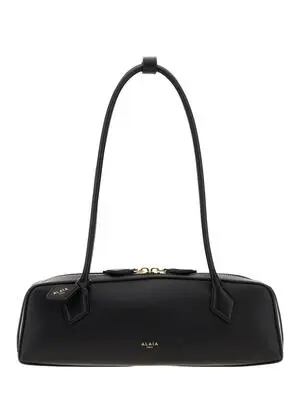 Alaïa Leather Medium Teckel Shoulder Bag - Black