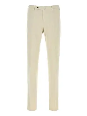 PT TORINO Stretch Cotton Blend Tailored Pants - Light Brown