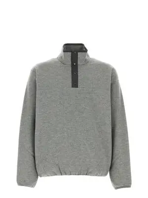 THE ROW Melange Cashmere Maury Sweatshirt - Grey