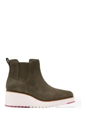 Cole Haan Zerøgrand City Wedge Waterproof Boots - Deep Olive
