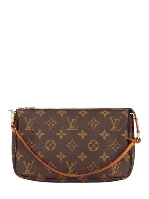 LOUIS VUITTON Monogram Pochette Accessories Shoulder Bag - Brown