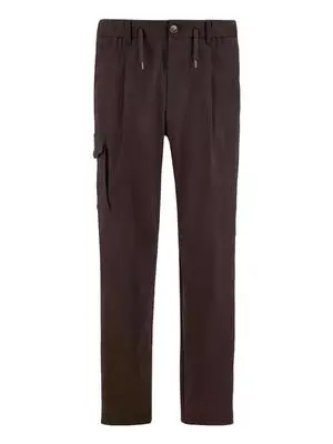 Herno Drawstring Waist Straight-leg Trousers - Brown
