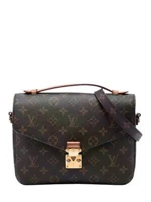 LOUIS VUITTON 2020 Monogram Pochette Metis Satchel - Brown