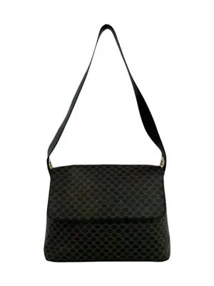 CELINE 1998 Macadam Coated Canvas Shoulder Bag