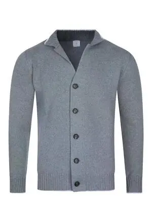 Eleventy Button-up Wool Cardigan - Grey