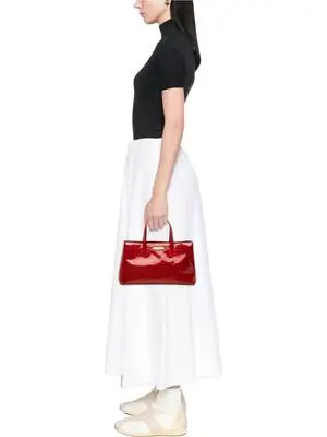 LOUIS VUITTON Monogram Vernis Wilshire Pm Handbag - Red