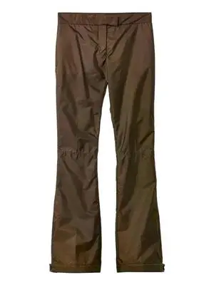 Miu Miu Flared Technical Fabric Trousers - Brown