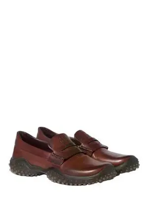 MIU MIU Miu Miu Leather Loafers With Bubble Sole
