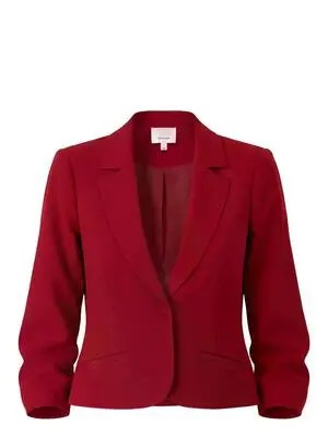 CINQ À SEPT Cinq A Sept Khloe Ruched-Sleeve Blazer
