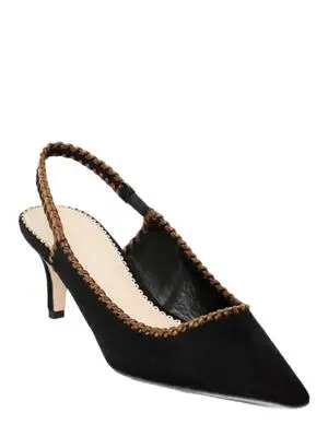 Cinq À Sept Sylvie Braided Slingback Pumps - Black