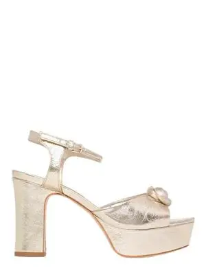 Cinq À Sept Arianna Knotted Platform Sandals - Gold