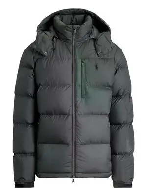 Polo Ralph Lauren Quilted Down Jacket With Detachable Hood - Grey