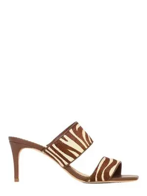 CINQ À SEPT Cinq A Sept Zebra-Print Haircalf Stiletto Sandals