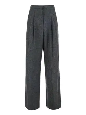 PT TORINO Check Pleated Trousers