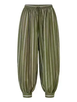 Cinq À Sept Cinq A Sept Sullivan Stripe Trousers Green