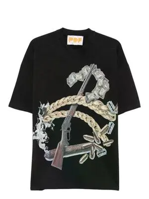PDF Graphic-print T-shirt - Black
