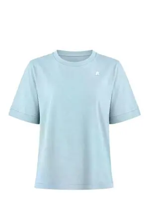 K-WAY Selune Logo-patch Boxy-fit T-shirt - Blue