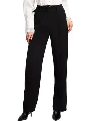 Cinq À Sept Maelor Double-belted Trousers - Black