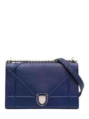 Dior 2016 Medium Diorama Flap Crossbody Bag - Blue