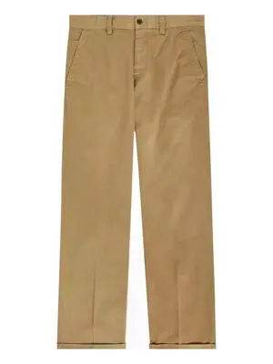 Gant Button-fastening Turn-up Trousers - Neutrals