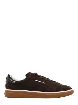 Karl Lagerfeld Suede Ikon Nft Kane Lace-up Sneakers - Brown