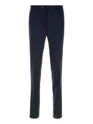 PT TORINO Tailored Trousers With Pressed Crease - Blue